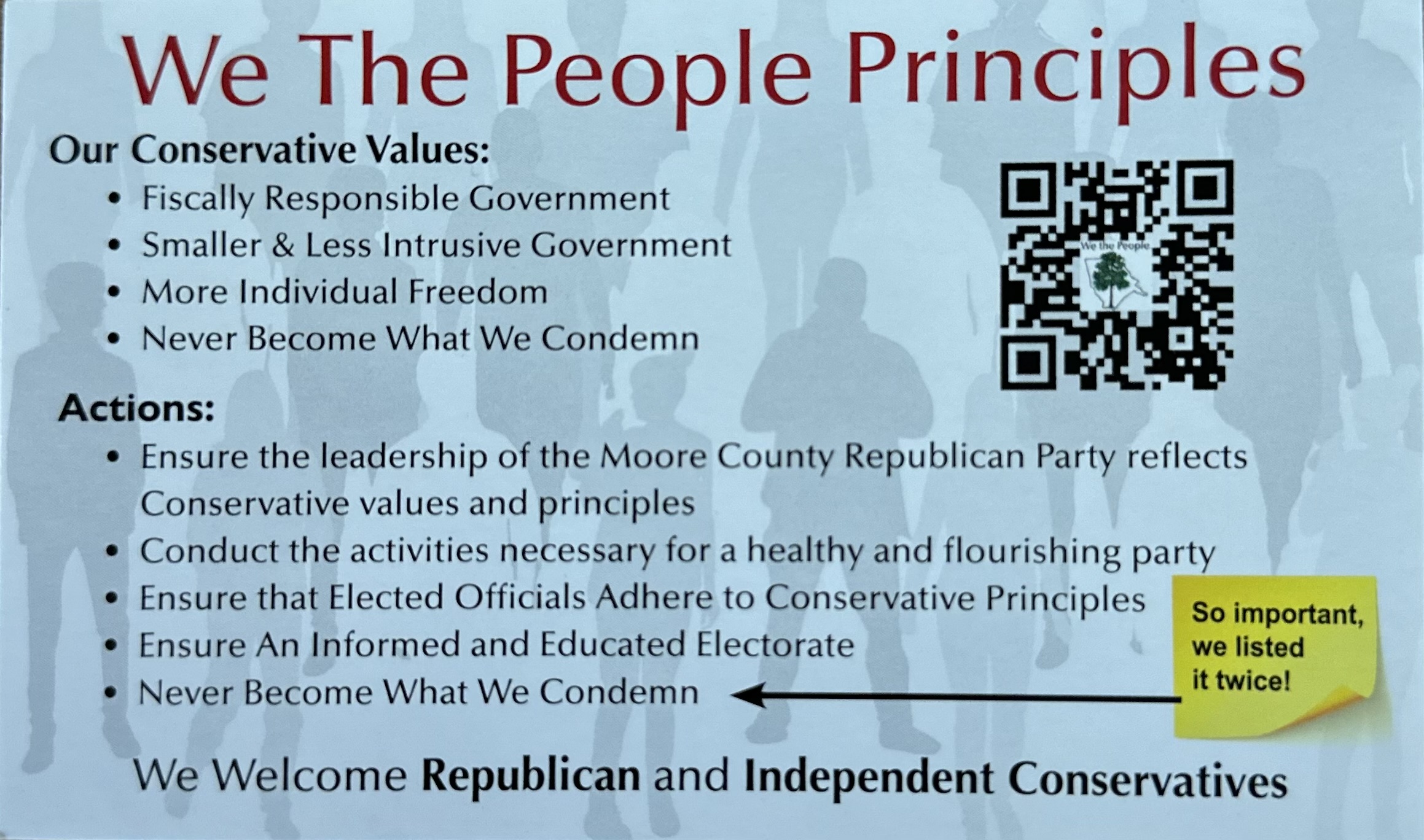 About – We The People Caucus of Moore County